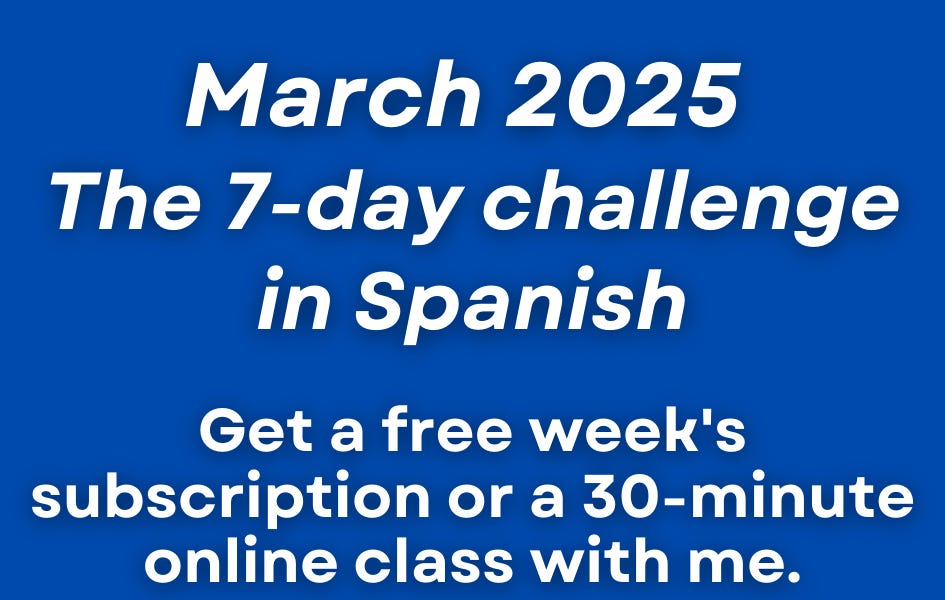 March 2025 - Spanish Language Challenge. (All levels) - FINISHED