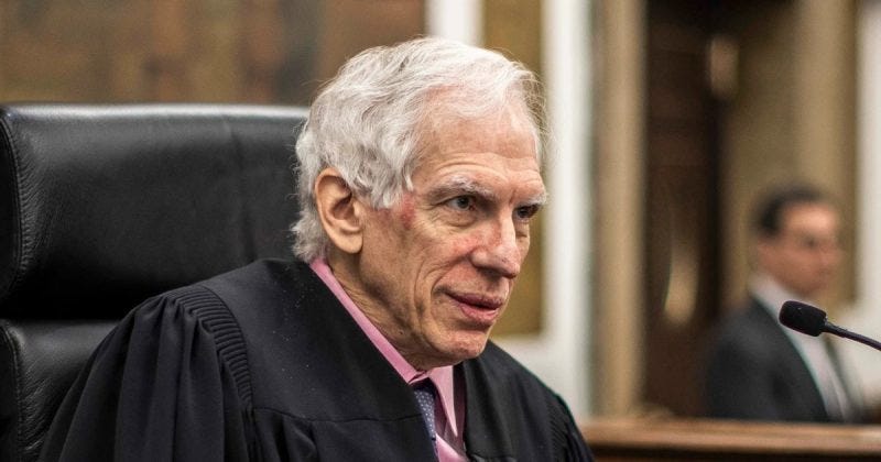 Deep State judge Arthur Engoron who presided over the illegal Trump ...