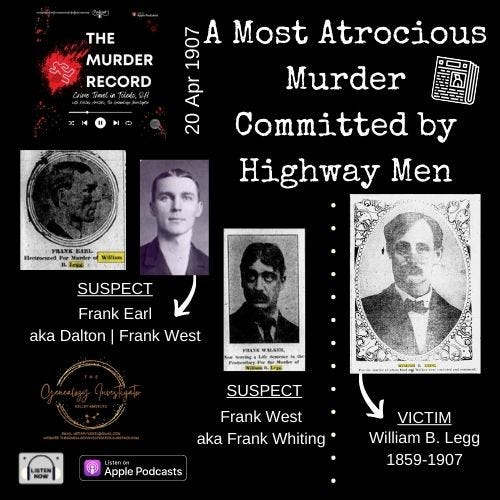 PODCAST: A MOST ATROCIOUS MURDER COMMITTED BY HIGHWAY MEN