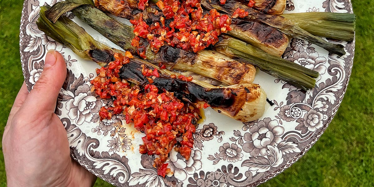 how to cook spring onions uk