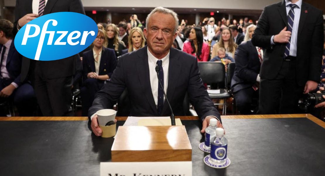 RFK Jr. Confirmation Hearing For Secretary Of Health Is Officially Sponsored By Pfizer