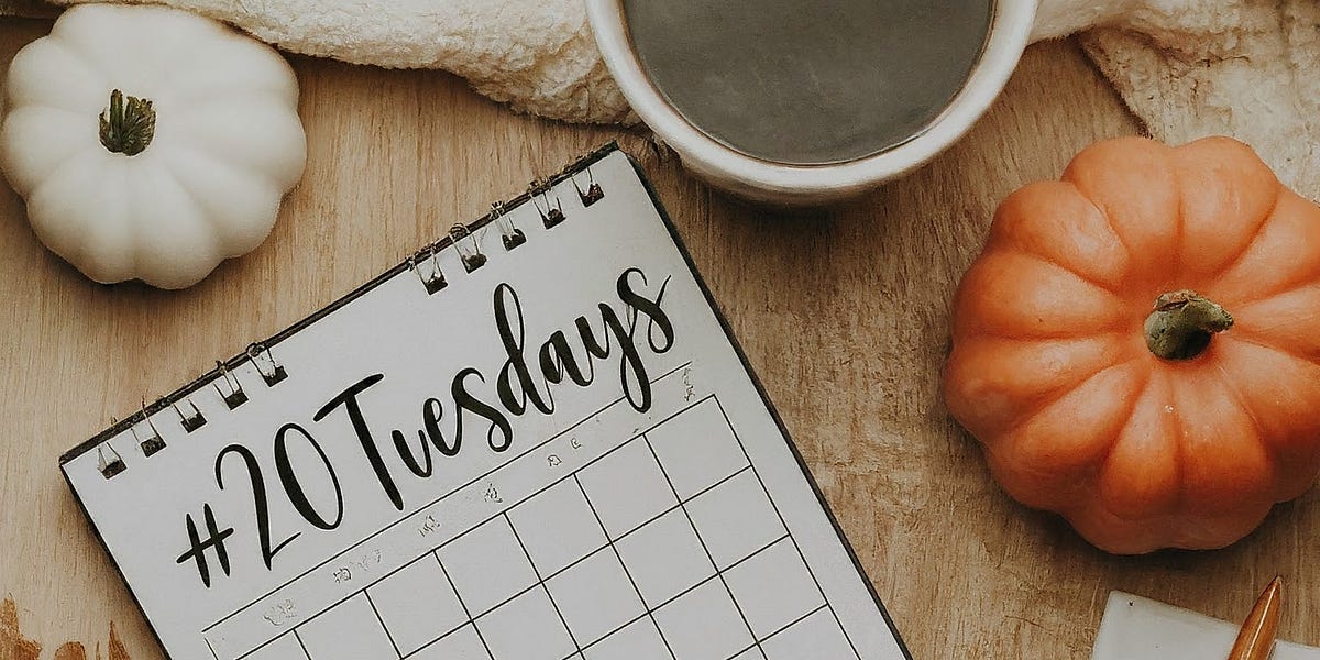 20 Tuesdays - Reflections by Samantha Rose Hill