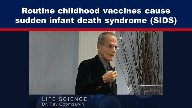 'Safe and Effective': Routine Childhood Vaccines Cause Sudden Infant ...