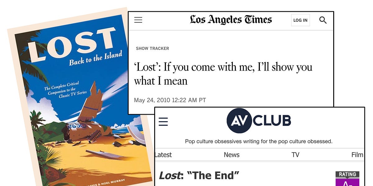 Episodic Interview: Noel Murray and Emily St. James talk Lost's impact on TV Criticism [Part Three]