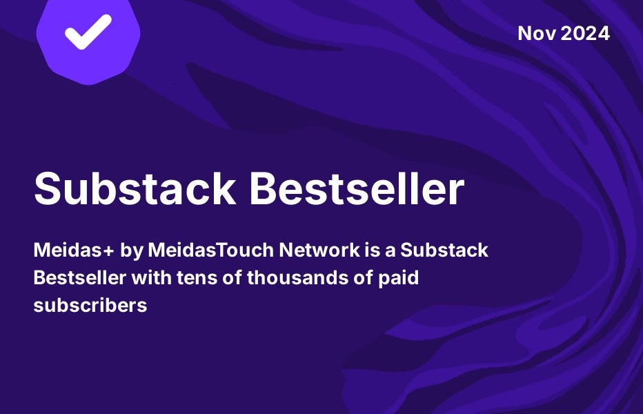 MeidasTouch Awarded Top Substack Bestseller Badge