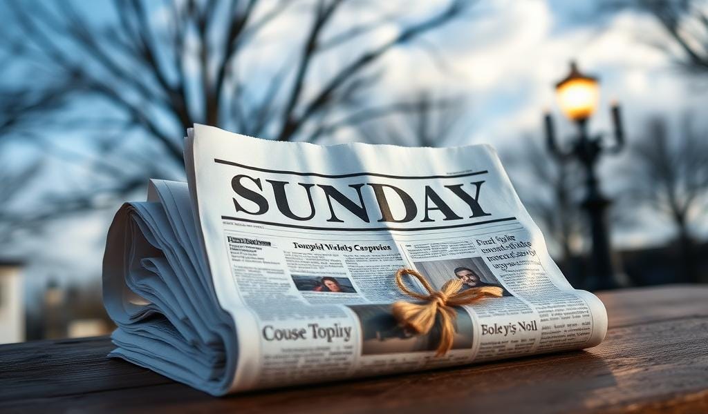 My new Sunday paper - by Susan Beckman