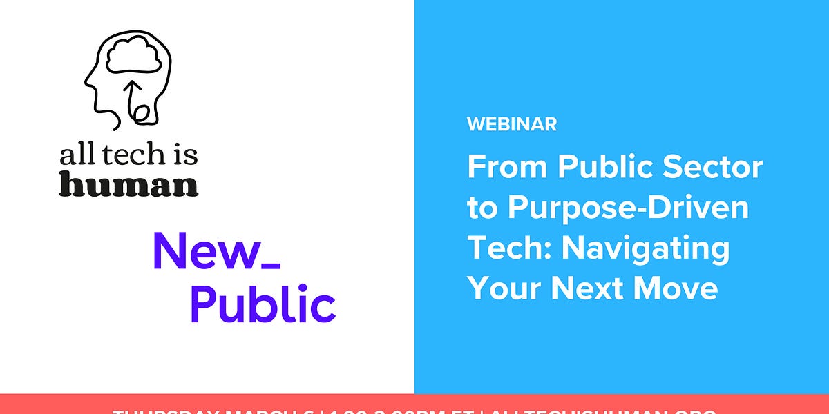 Responsible Tech Careers #7: From Public Sector to Purpose-Driven Tech ...