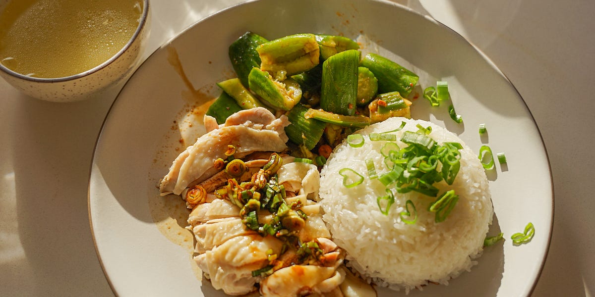 how to boil chicken breast and rice