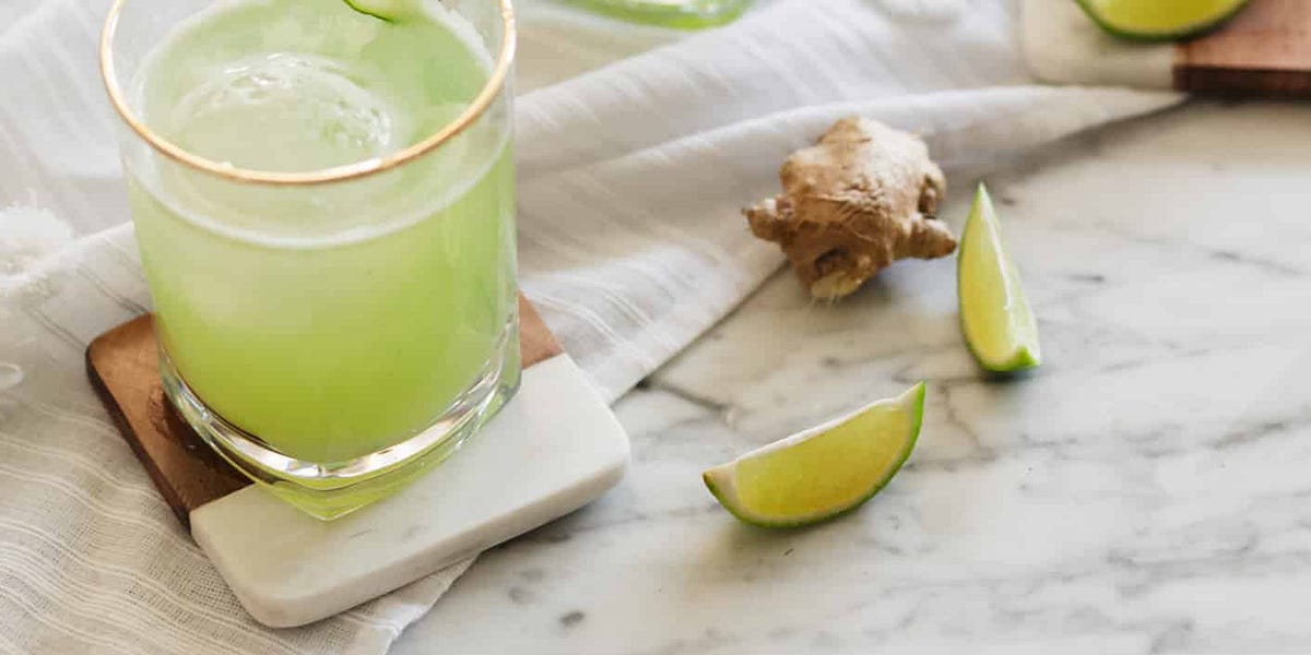 Tart & Crisp Cucumber Ginger Gin Fizz - by Louise Roe