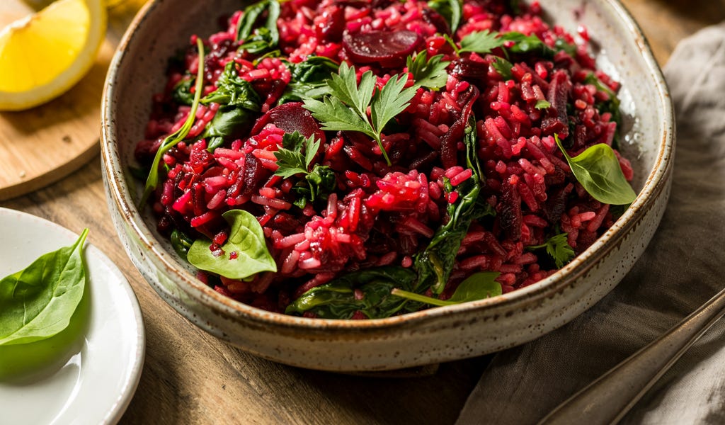 🍚 Red Rice with Beets and Horseradish - by Elli`s Alley
