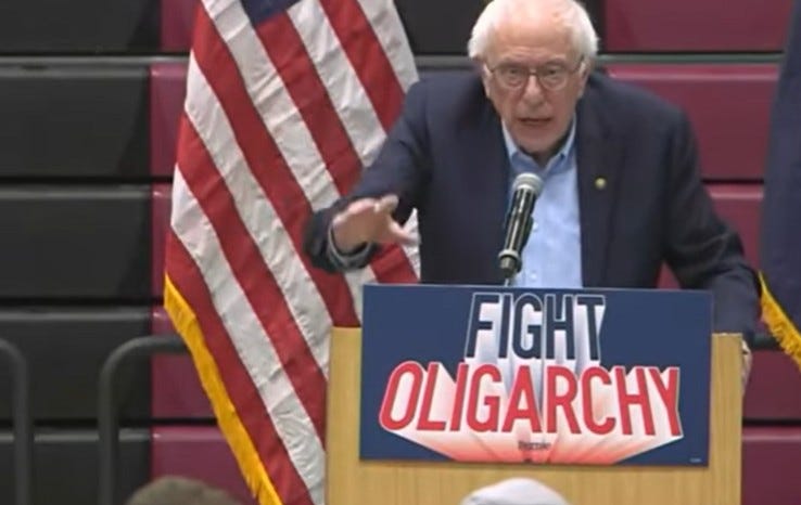 Bernie Sanders Is Bringing The Fighting Oligarchy Tour To Pennsylvania ...