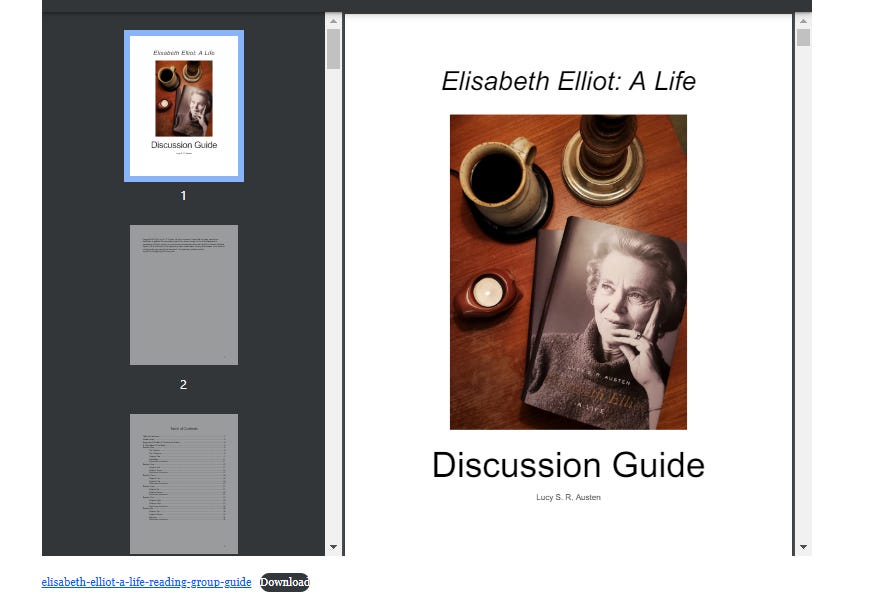 Free Discussion Guide - Lucy S. R. Austen