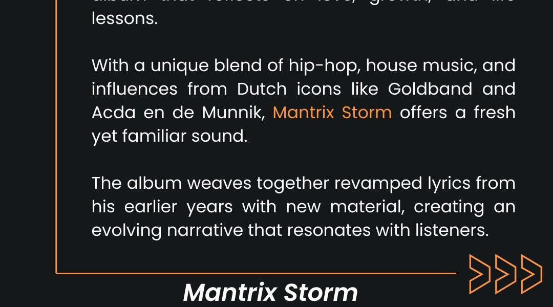 Mantrix Storm - Terug van Weggeweest
