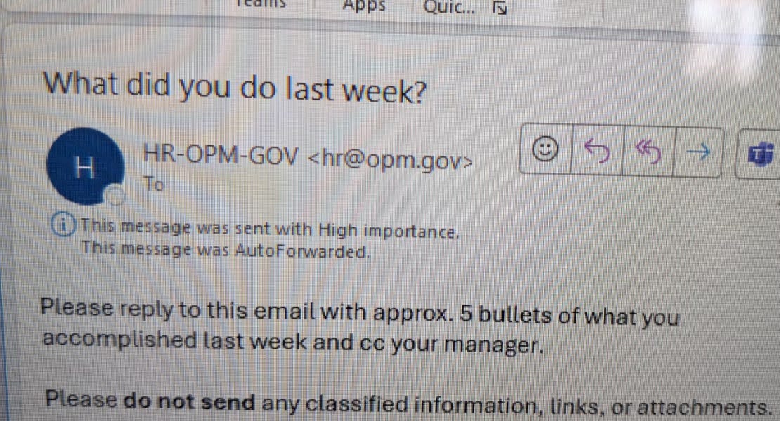 DOGE sends emails asking EPA and other federal workers: 'What did you do last week?'