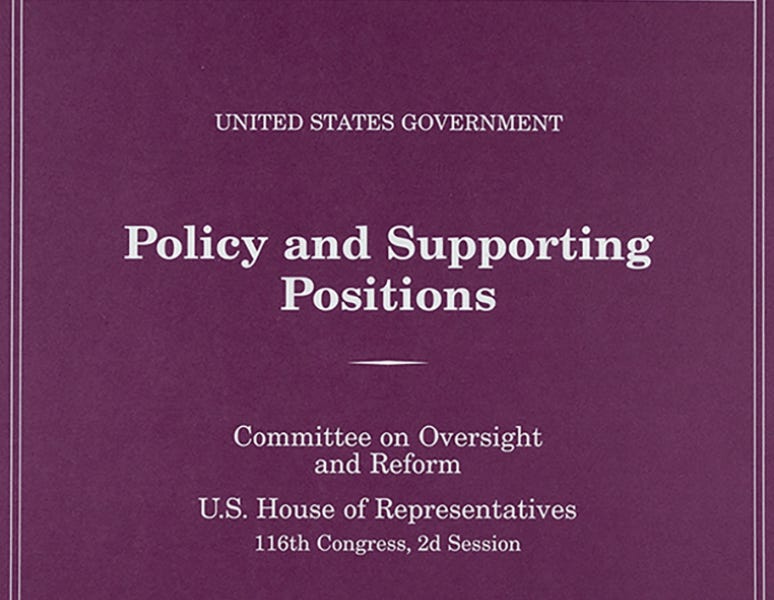 How to Become a Presidential Appointee - by Bill Short