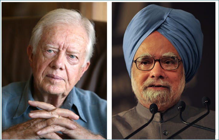 Black Moon Rising – The Passing of Jimmy Carter and Manmohan Singh