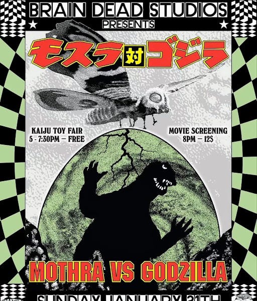 Brain Dead Studios to Screen MOTHRA VS. GODZILLA in Los Angeles on 01/21/24