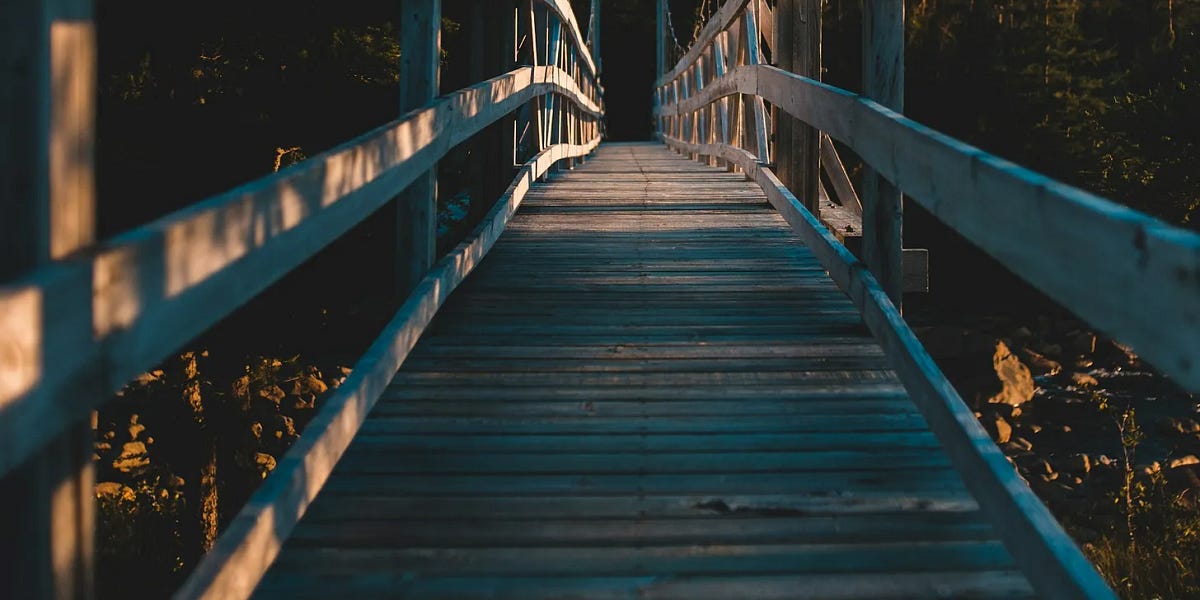 The old Bridge - by Joseph L. Wiess - Crann na beatha