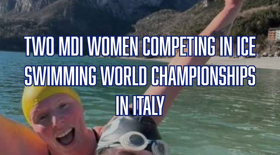 Two MDI Women Competing in Ice Swimming World Championships in Italy