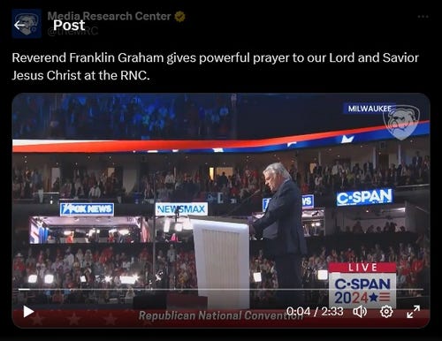 Reverend Franklin Graham gives powerful prayer to the Lord and Savior ...