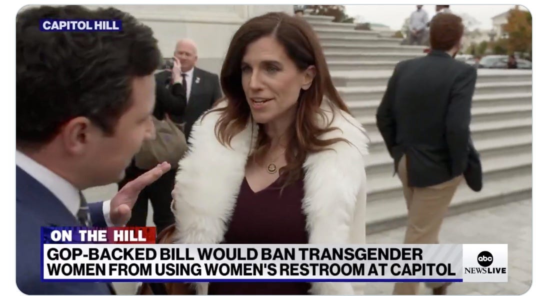 11/20/24 - Nancy Mace shuts down ABC on the issue of women's restrooms ...