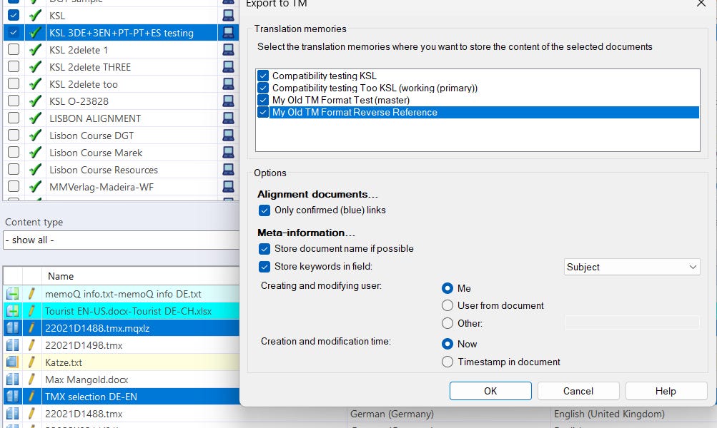 LiveDocs: tips for moving bilingual content to a TM