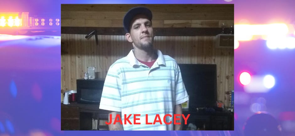 Jake Lacey captured by Marshall County Sheriff's Office and arrested in ...