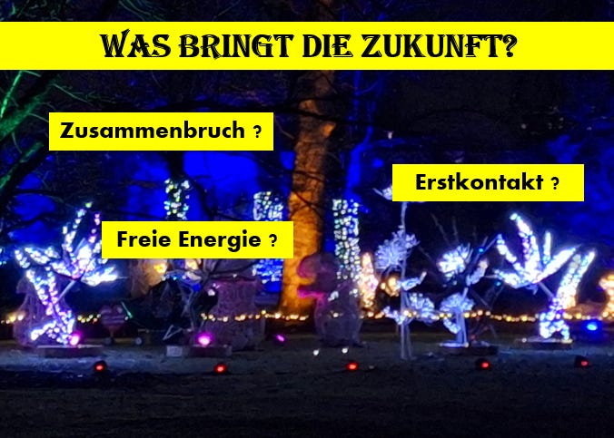 Was bringt die Zukunft? Zusammenbruch - freie Energie - Erstkontakt?