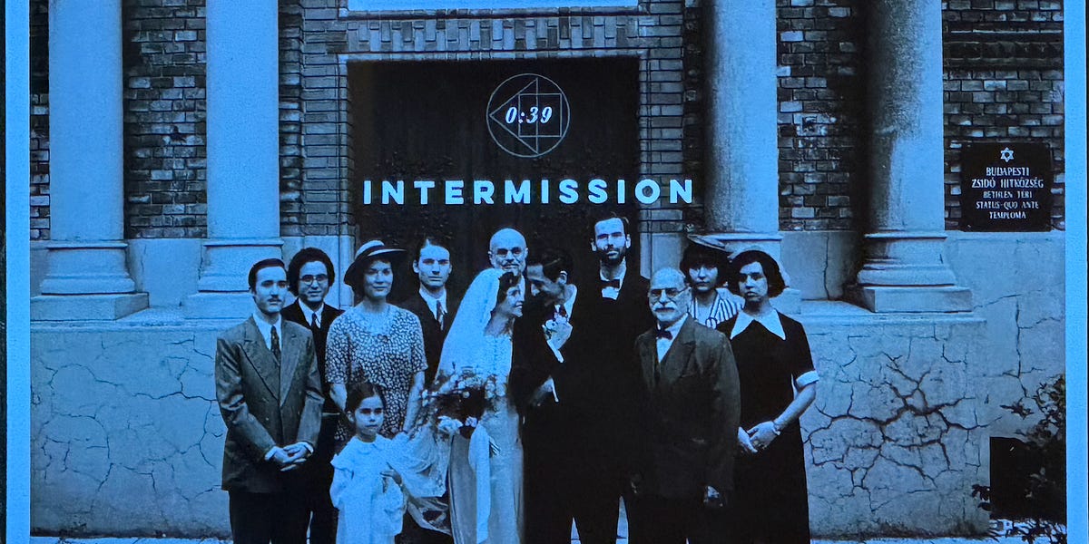 'The Brutalist,' and the story of that intermission family picture