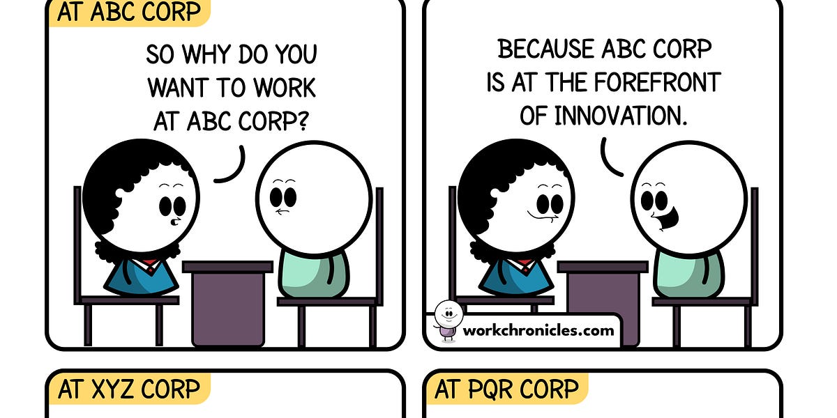 Comments - (comic) So, why do you want to work here?