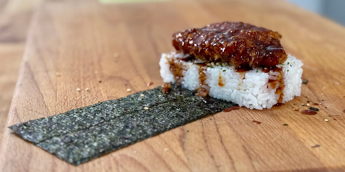 Chicken Katsu Musubi - by Ian Fujimoto - Not a Chef
