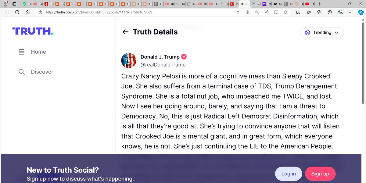 BOOM!! Pelosi & Clooney schlonged by Trump, takes a flame-thrower to ...