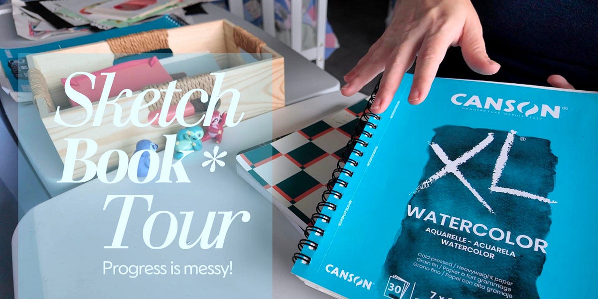Sketchbooks, Snakes, & Messy Progress - by Christina Gorton
