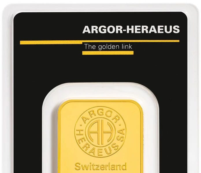 1 oz Gold Argor Heraeus Kinebar at Costco... $3,509.99