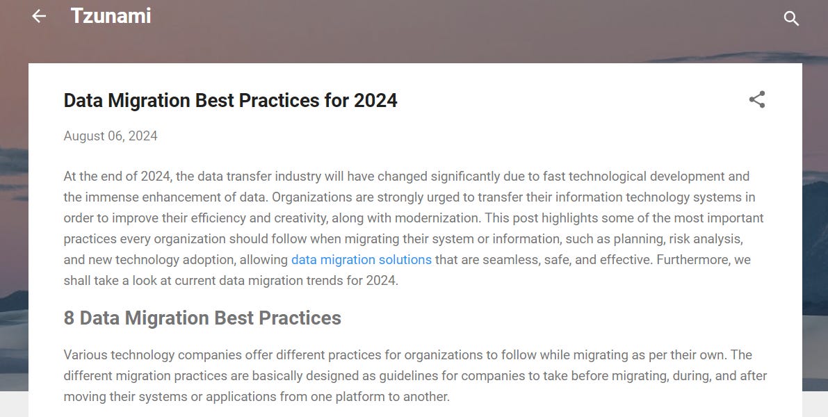 Data Migration Best Practices for 2024 - Tzunami’s Substack