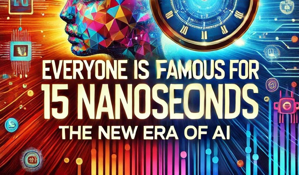 Everyone is Famous for 15 Nanoseconds: The New Era of AI