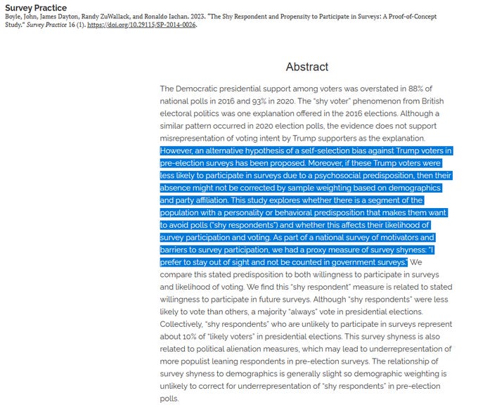 The Shy Trump Effect - by Mark Wauck - Meaning In History