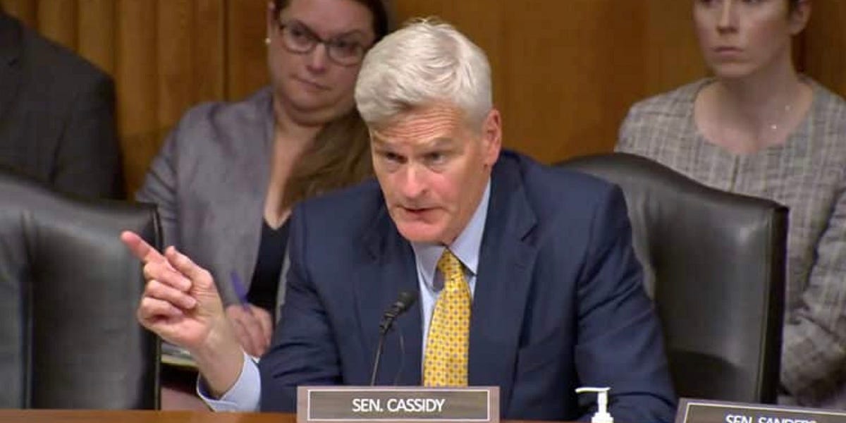 An Open Letter to Senator William Cassidy (R, La)
