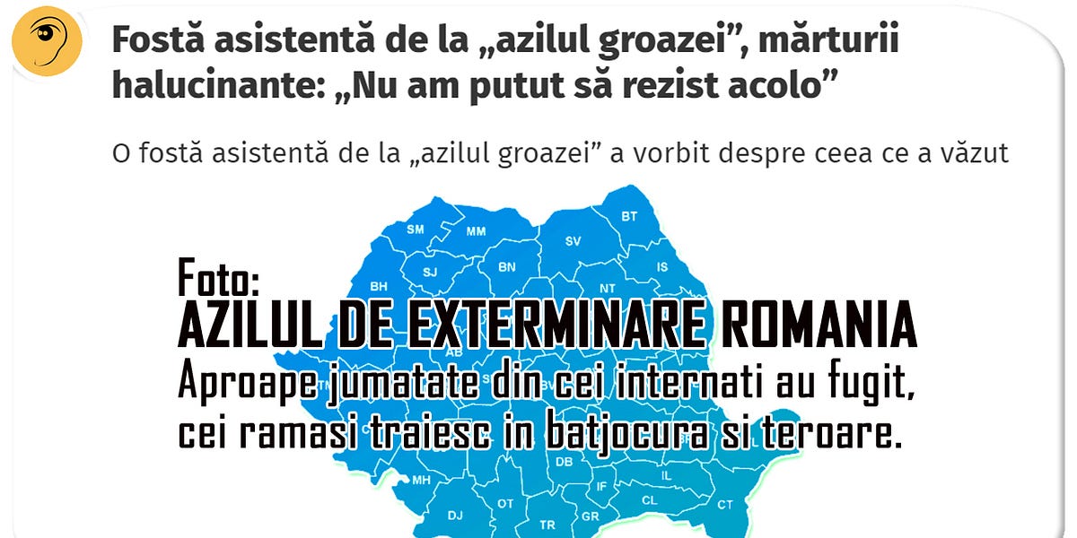 Azilul Groazei a devenit Ospiciul Groazei de trei luni si doctorii fac ...