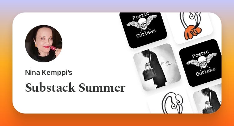 My Substack Summer - by Nina Kemppi - Texts in Violet®️
