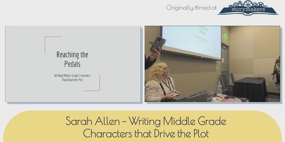 Reaching the Pedals: Writing Middle Grade Characters that Drive The Plot