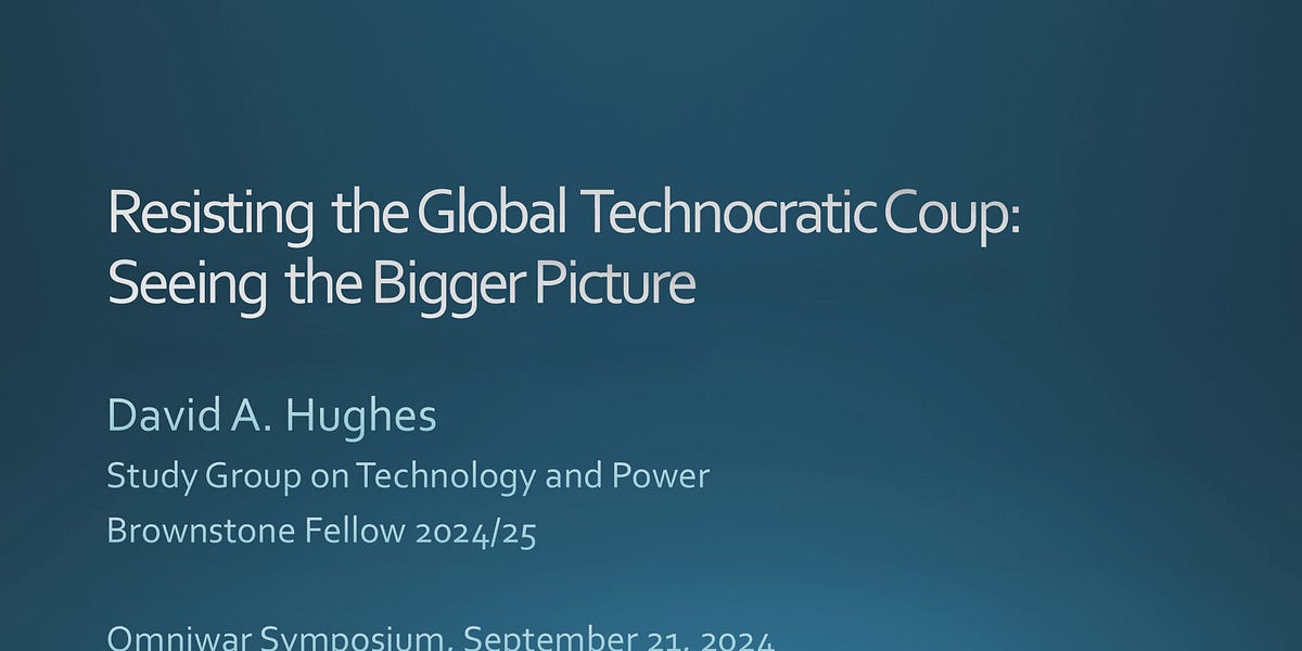 Resisting the Global Technocratic Coup: Seeing the Bigger Picture ...