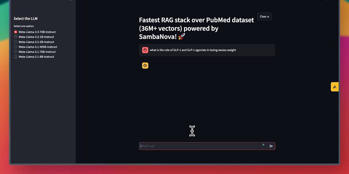 Building the Fastest RAG Stack using SambaNova