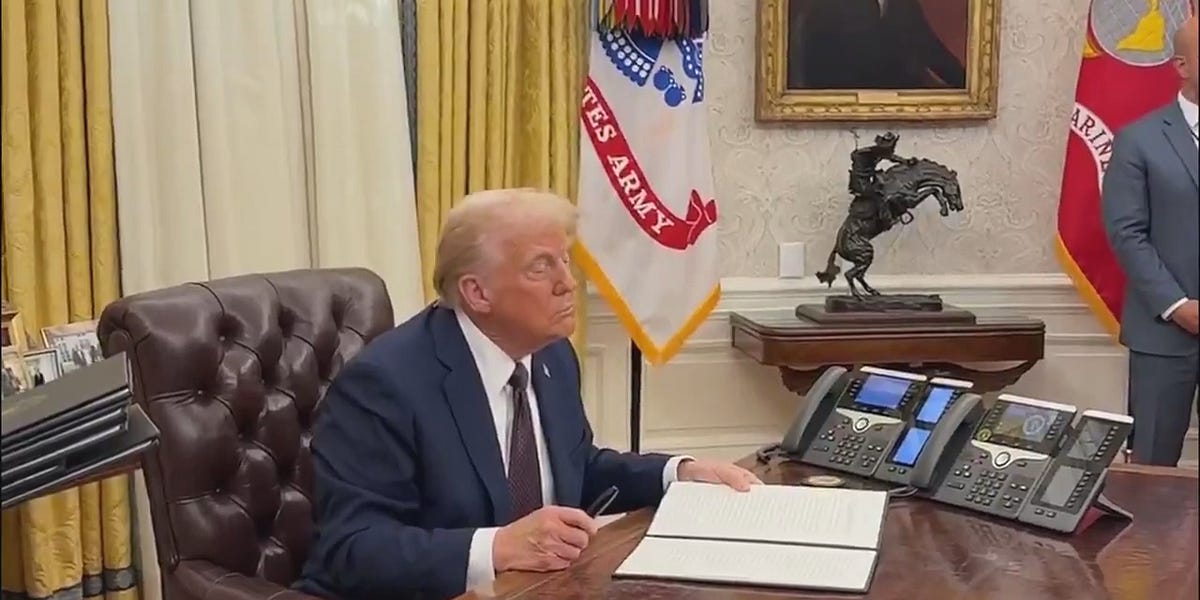 WATCH: U.S. President Donald Trump has signed an executive order to ...