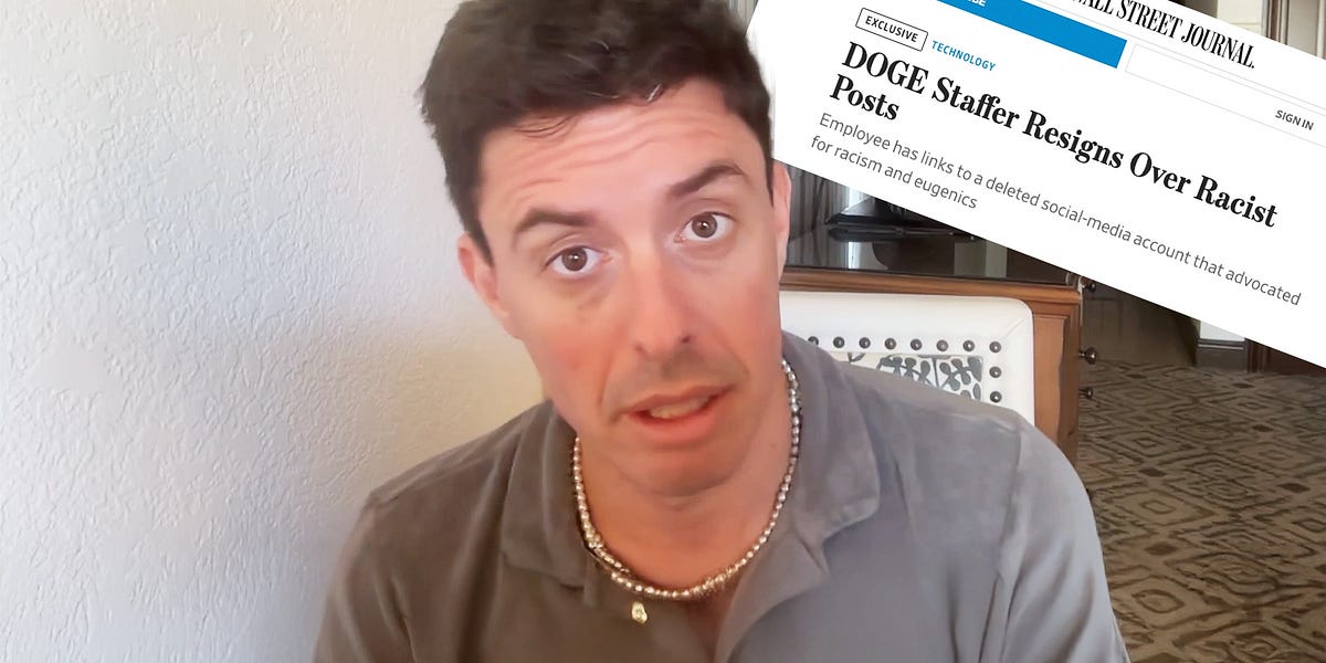 Tim Reacts To The Firing of Racist DOGE Employee