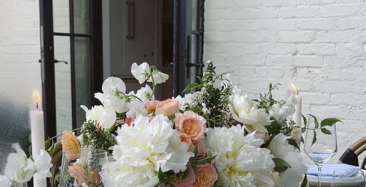 A Garden Style Dinner Party - THE FLOWERS by Kyla Malkani