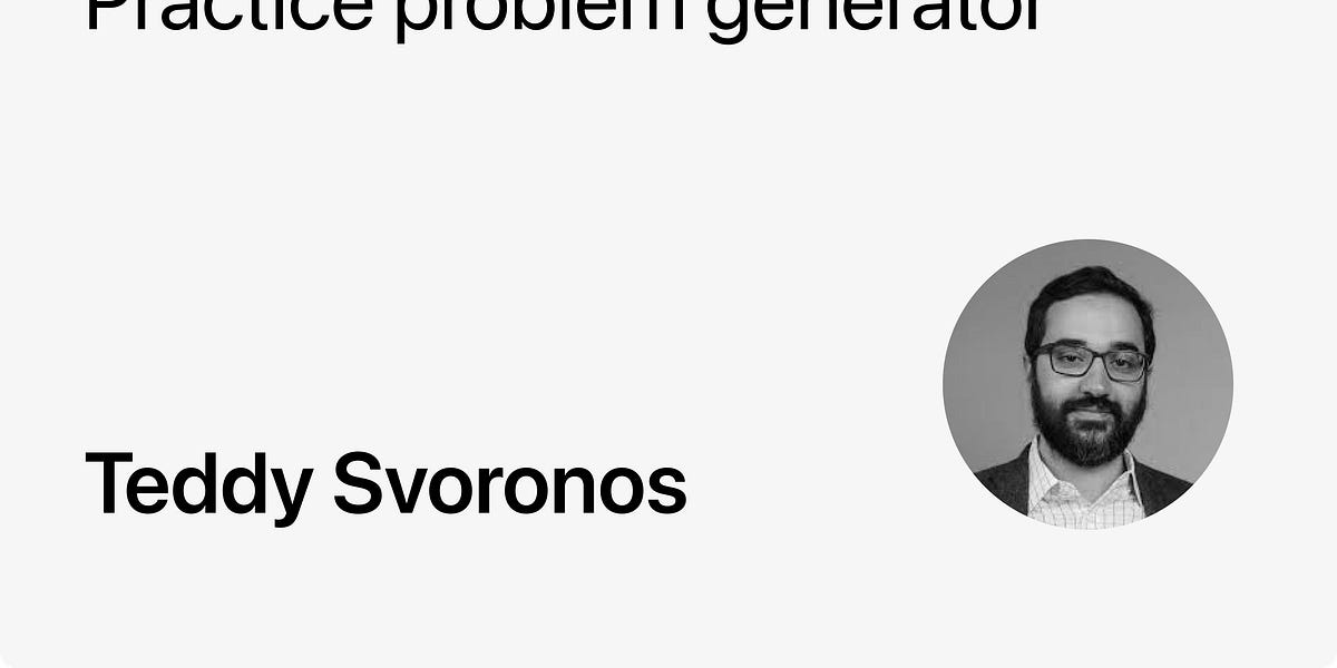 Practice problem generator