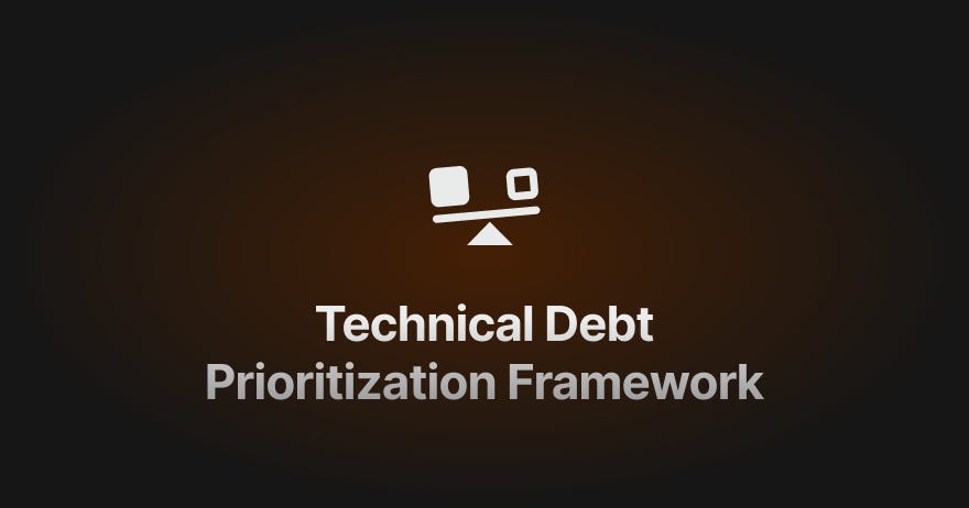 Technical Debt Prioritization Framework - by Vit Mee