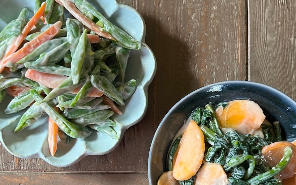 Shira-Ae, a tofu salad for all seasons - by Andrea Nguyen