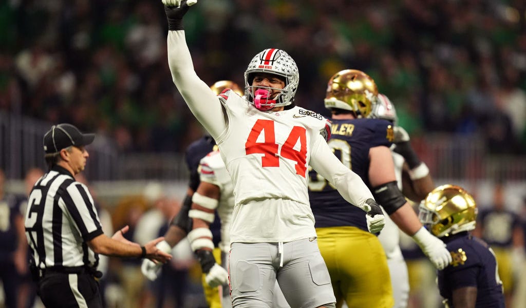 2025 Profile - Ohio St Edge JT Tuimoloau - by Bob Sturm